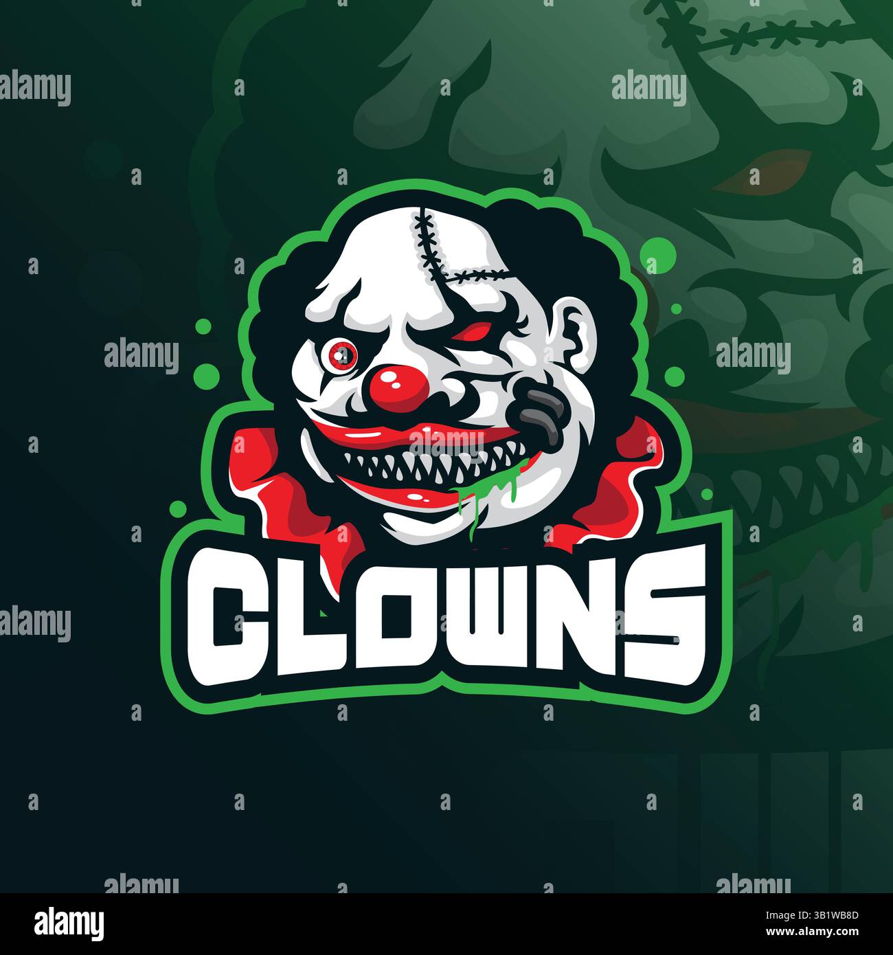clown mascot logo design with modern illustration concept style for ...