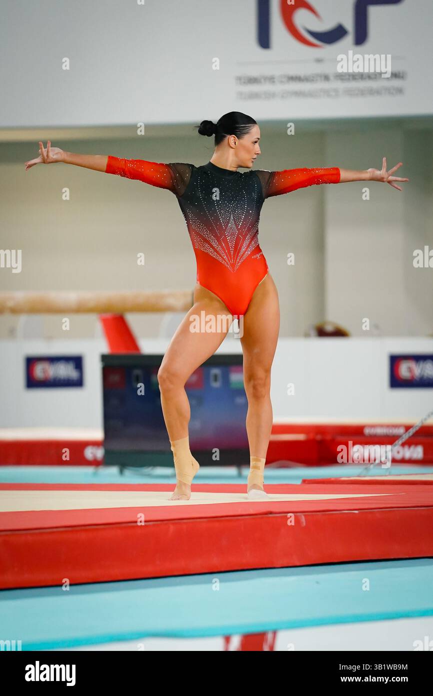 ANTALYA, TURKIYE - MARCH 23, 2025: Sara PETER performing on floor at ...