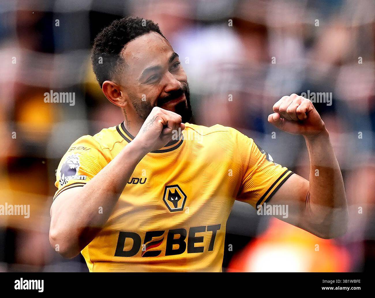 Wolverhampton Wanderers' Matheus Cunha celebrates scoring their side's ...