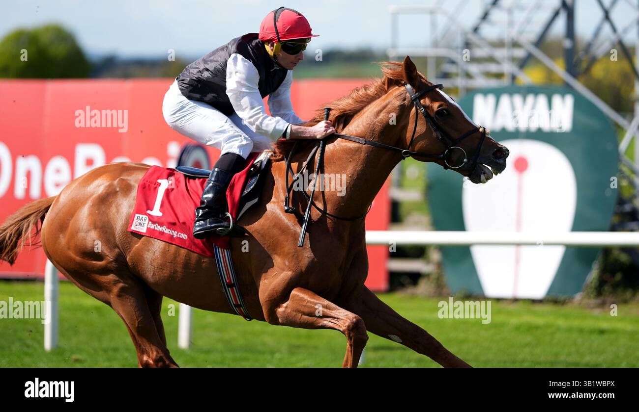 Kyprios ridden by jockey Ryan Moore on their way to winning the Bar One ...