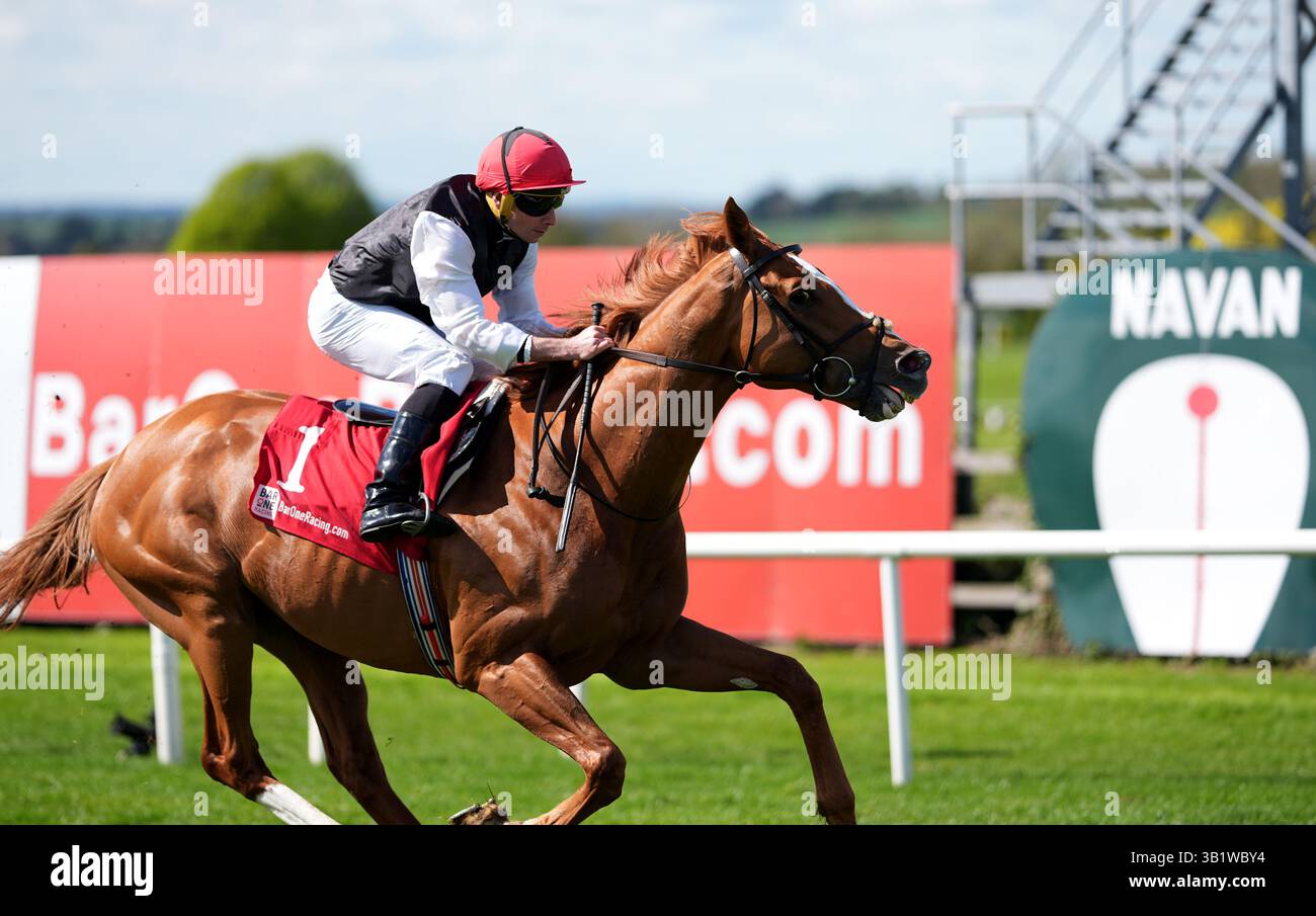 Kyprios ridden by jockey Ryan Moore on their way to winning the Bar One Racing Vintage Crop ...