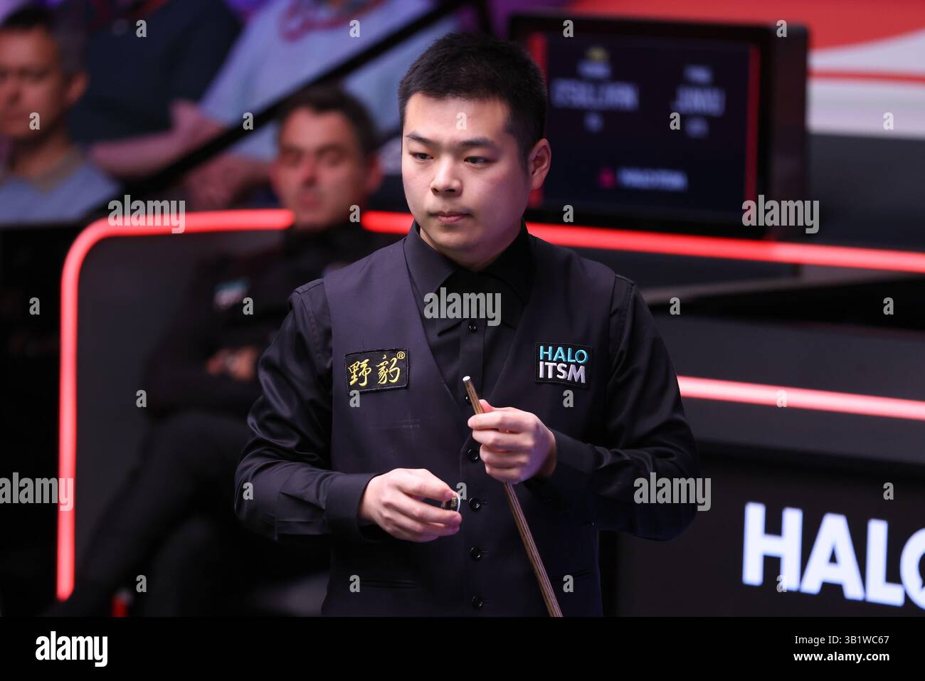 Pang Junxu during the game against Ronnie O’Sullivan during the 2025 ...