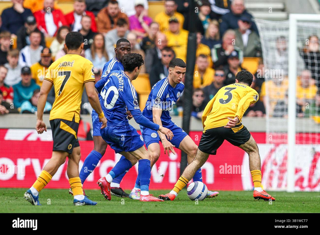 General action as Wolverhampton Wanderers press the attack during the ...