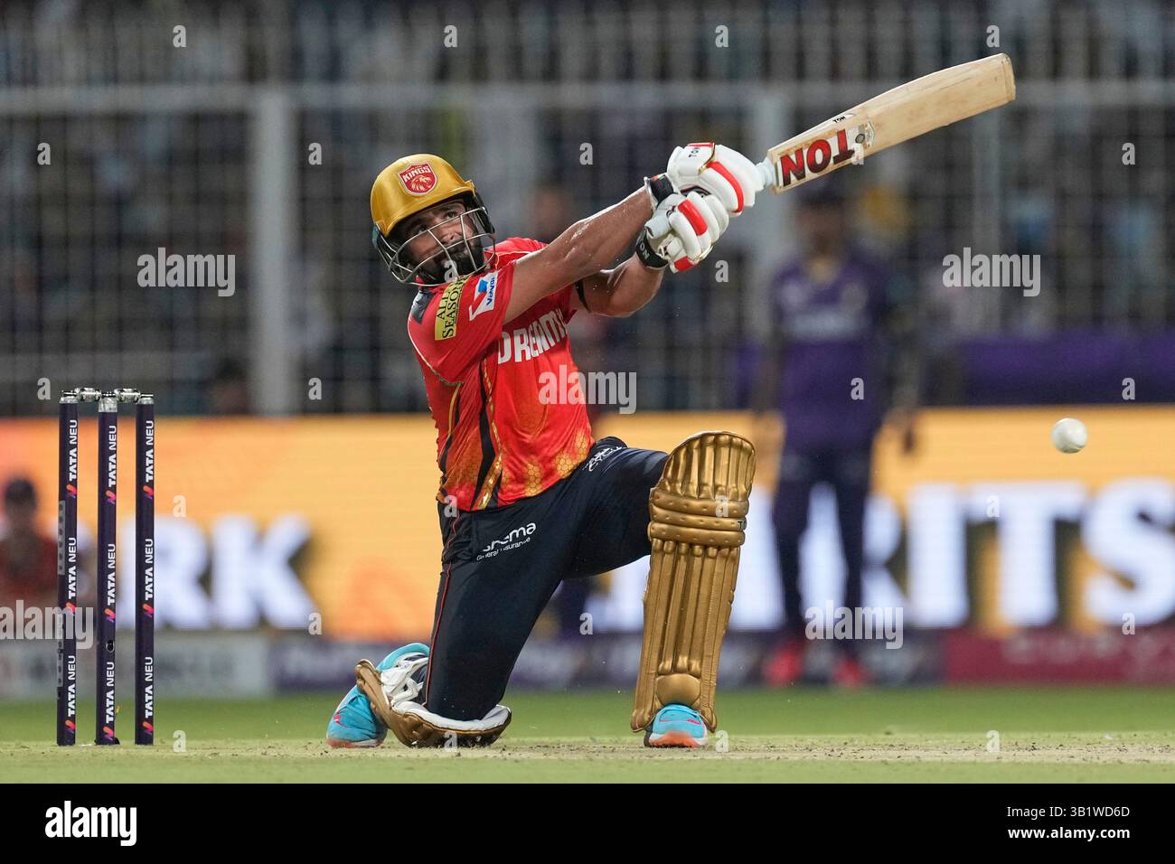 Punjab Kings' Prabhsimran Singh plays a shot during the Indian Premier ...