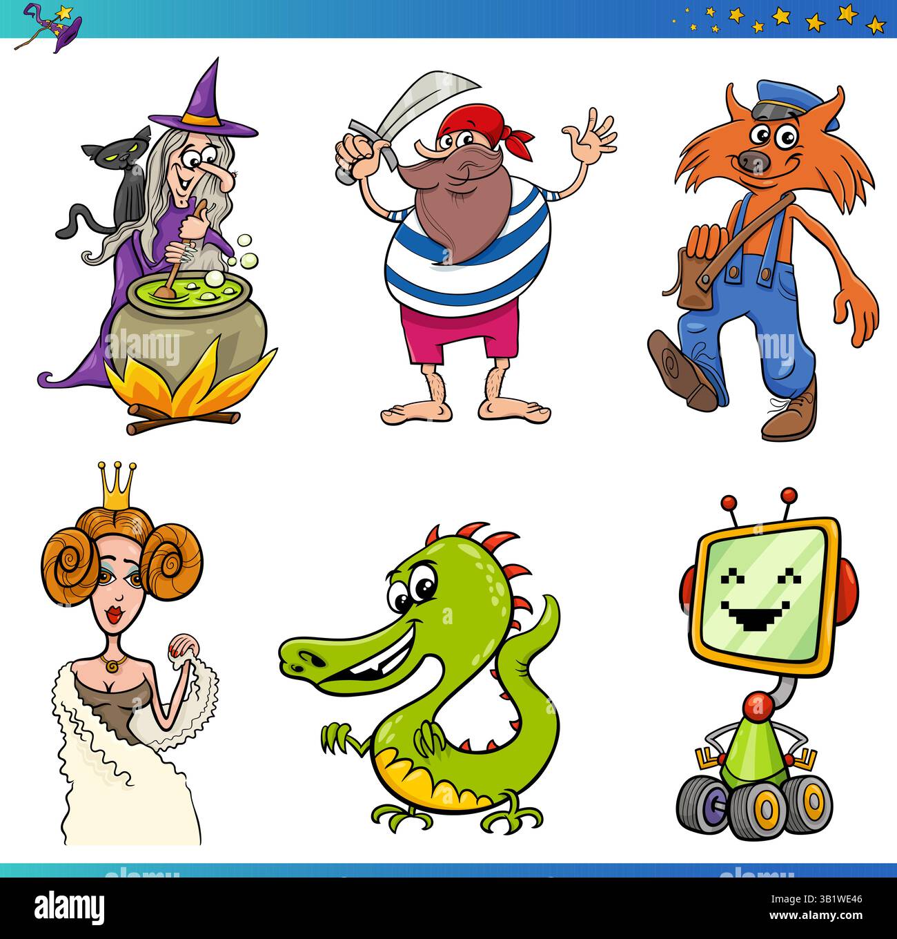 Princess and dragon cartoon hi-res stock photography and images - Alamy