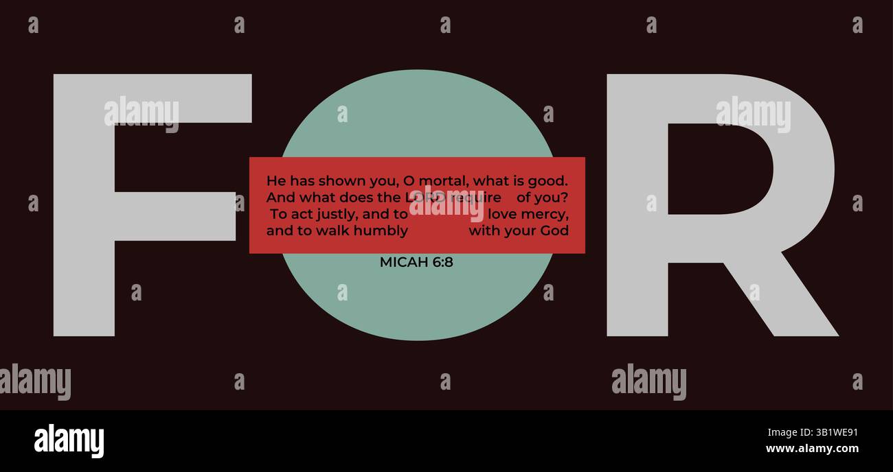He Has Shown You O Mortal What Is Good Christian Typography Vector ...
