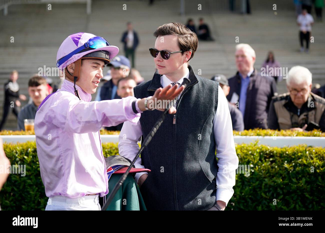 Jockey Dylan McMonagle (left) and trainer Joseph O'Brien after ...
