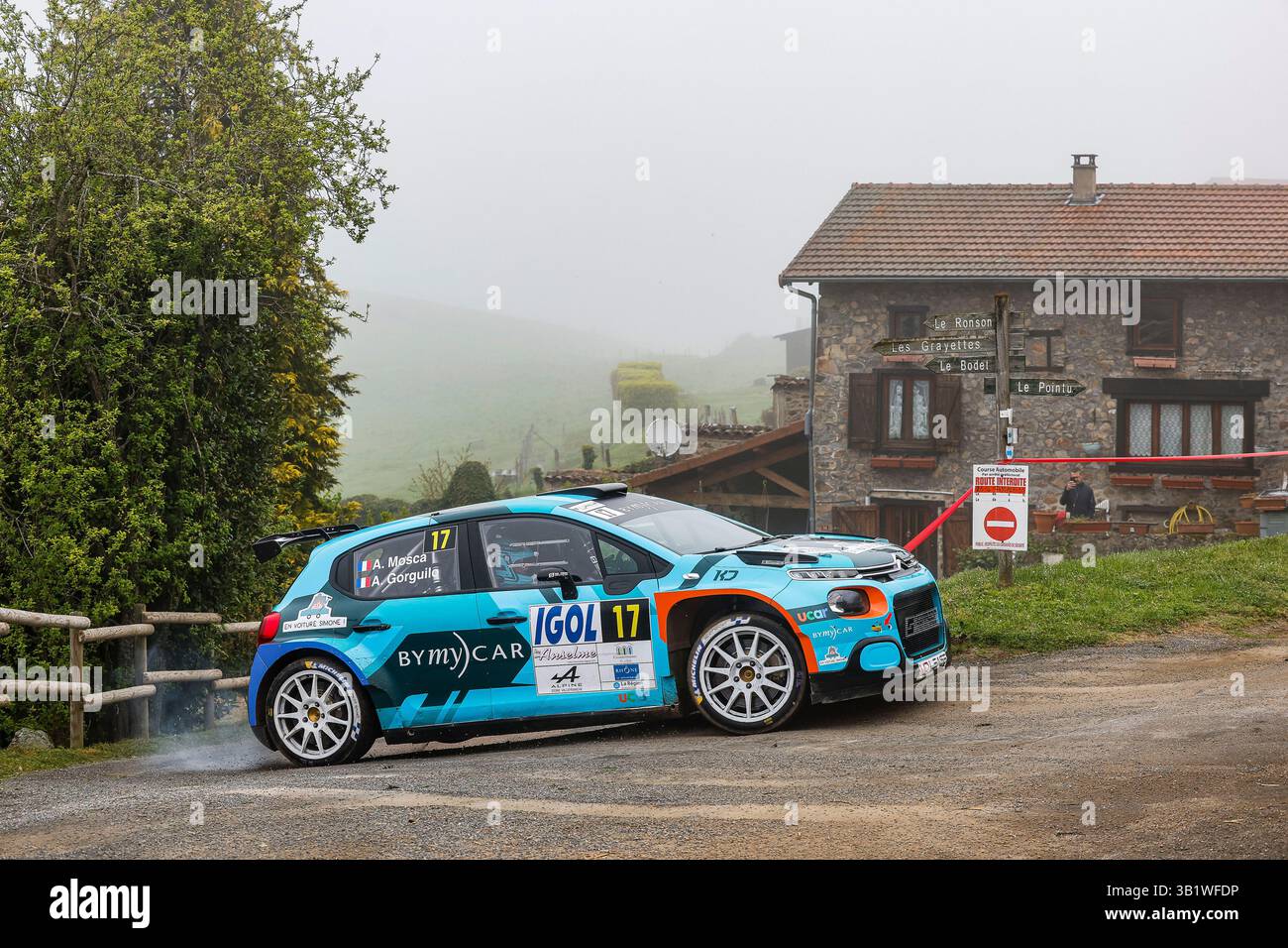 17 MOSCA Adrien, GORGUILO Anthony, Citroën C3 Rally2, Sarrazin ...