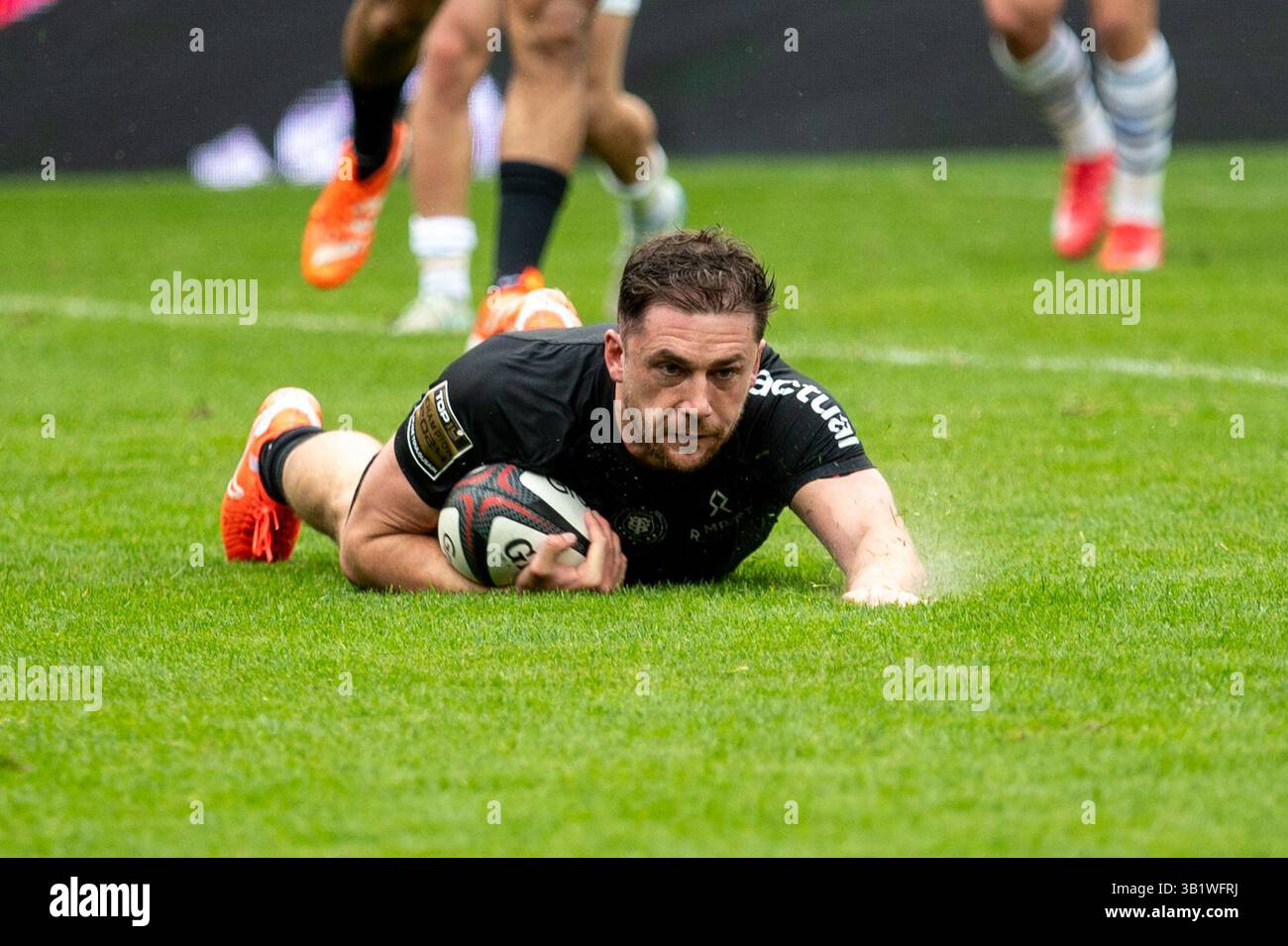 Toulouse, France. 26th Apr, 2025. Pierre Louis Barassi of Toulouse ...
