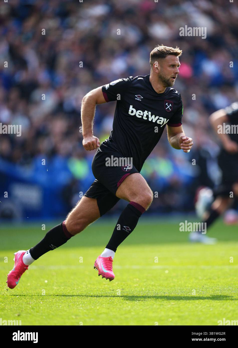 West Ham United's Niclas Fullkrug during the Premier League match at ...