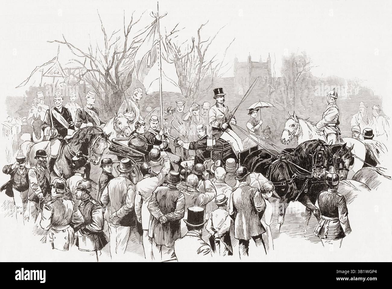 The celebration of the 90th birthday of the Emperor of Germany ...