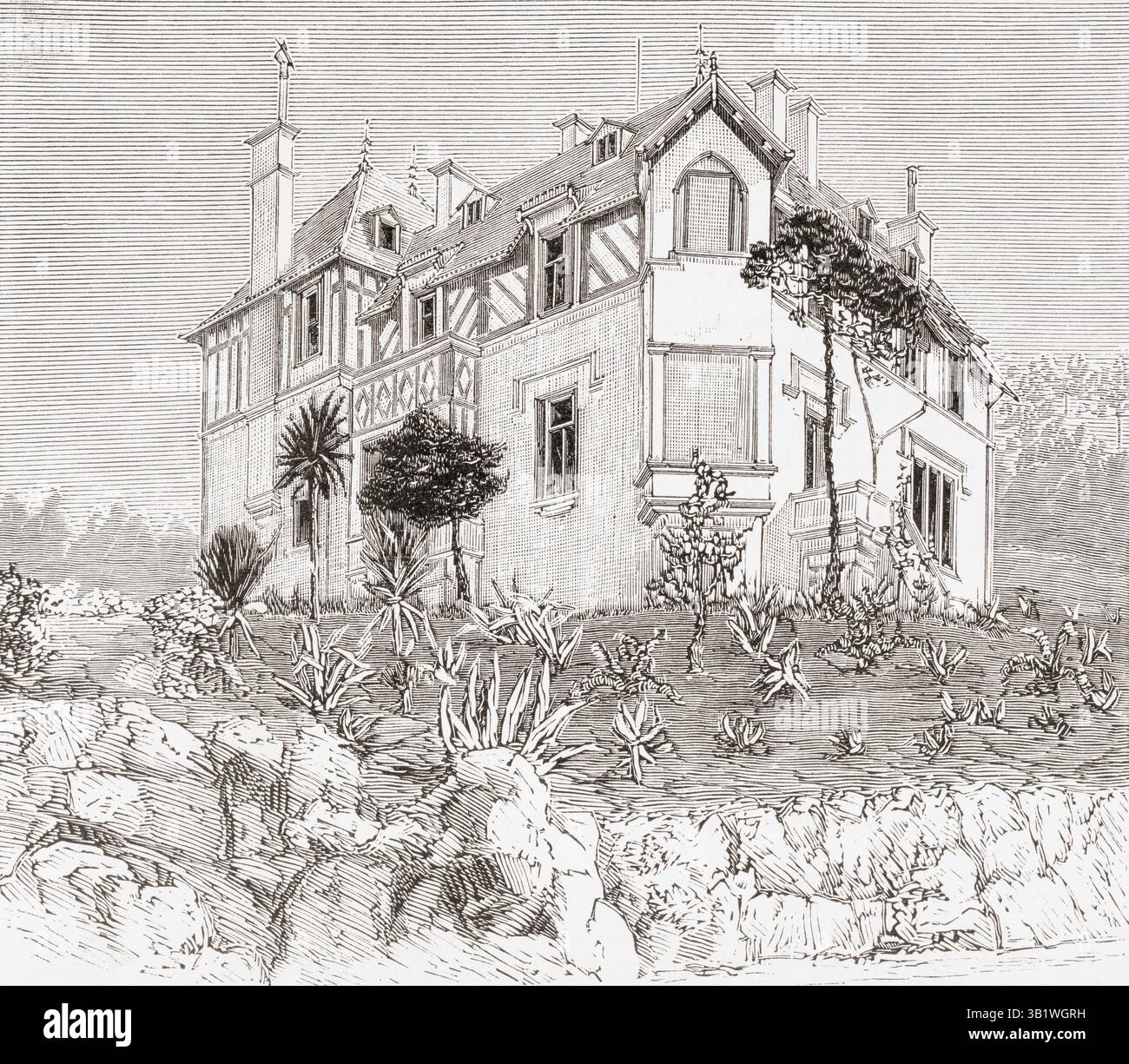 Villa Edelweiss, Cannes, French Riviera, the house occupied by her ...