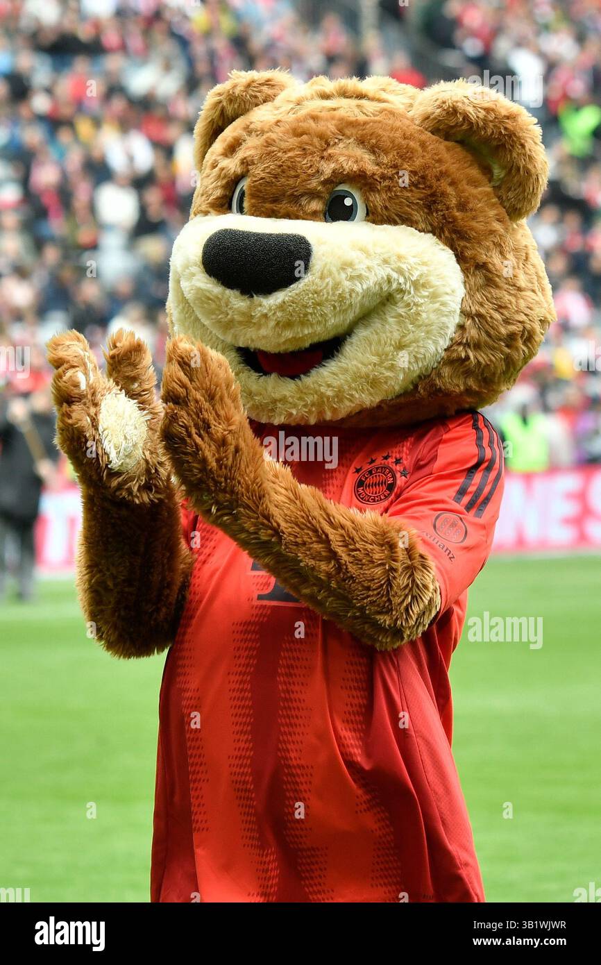 Munich, Germany. 26th Apr, 2025. MUNICH, GERMANY - APRIL 26: Mascot ...