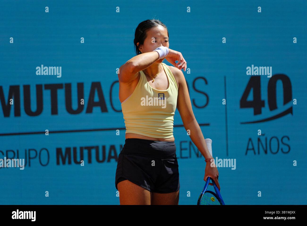 Madrid, Spain. 26th Apr, 2025. Tennis WTA, individual Women: Mutua ...