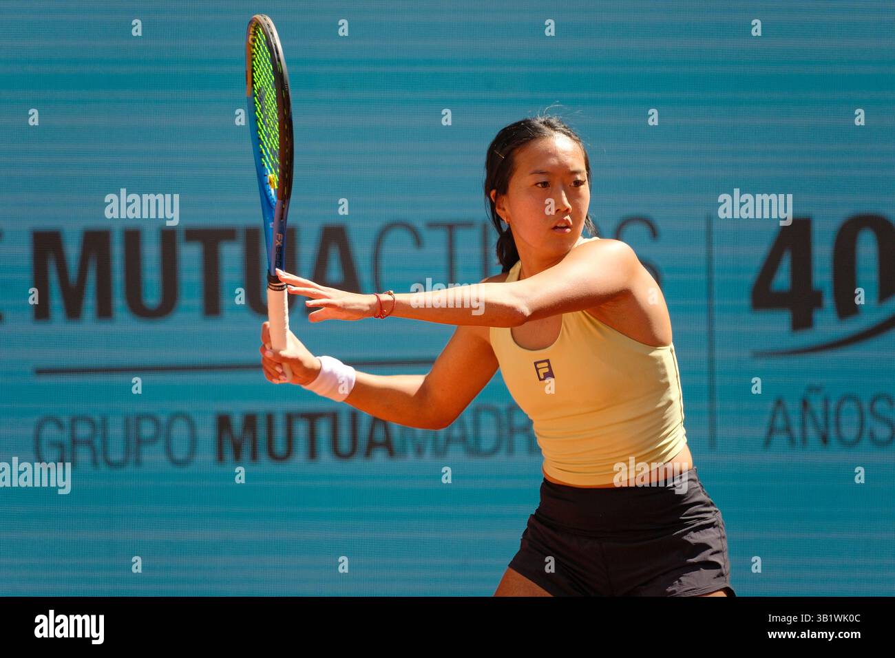 Madrid, Spain. 26th Apr, 2025. Tennis WTA, individual Women: Mutua ...