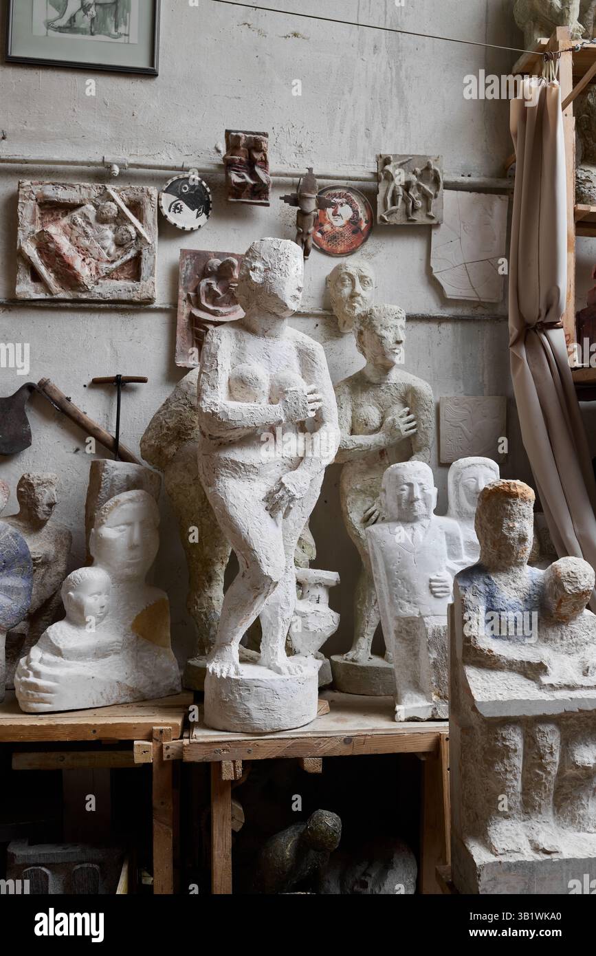 Artistic Sculptures Set in a Unique and Creative Studio Environment for ...