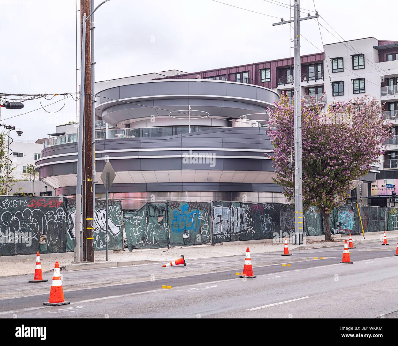 Los Angeles, CA, USA – April 24, 2025: Construction of Tesla’s ...