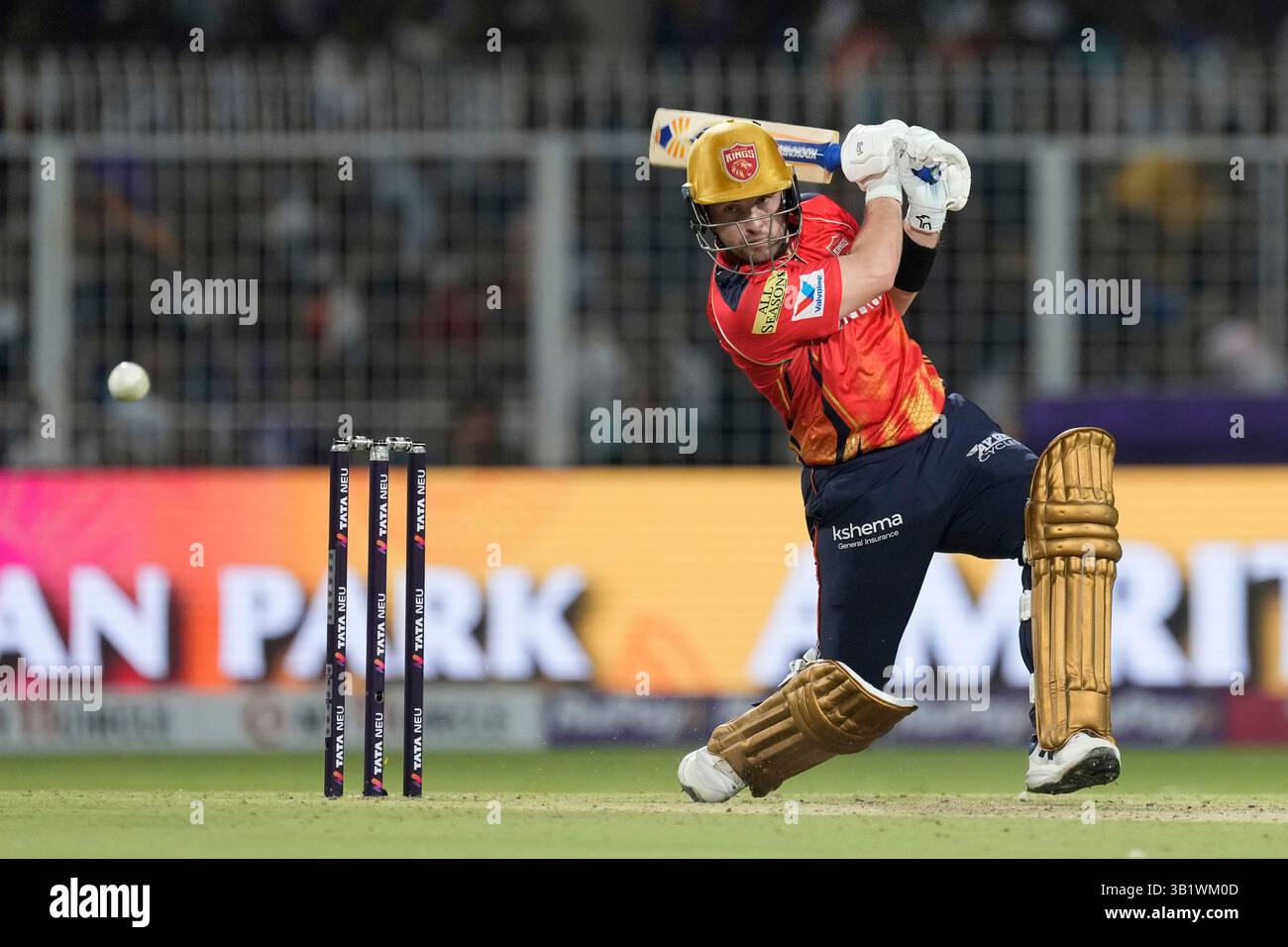Punjab Kings' Josh Inglis plays a shot during the Indian Premier League ...