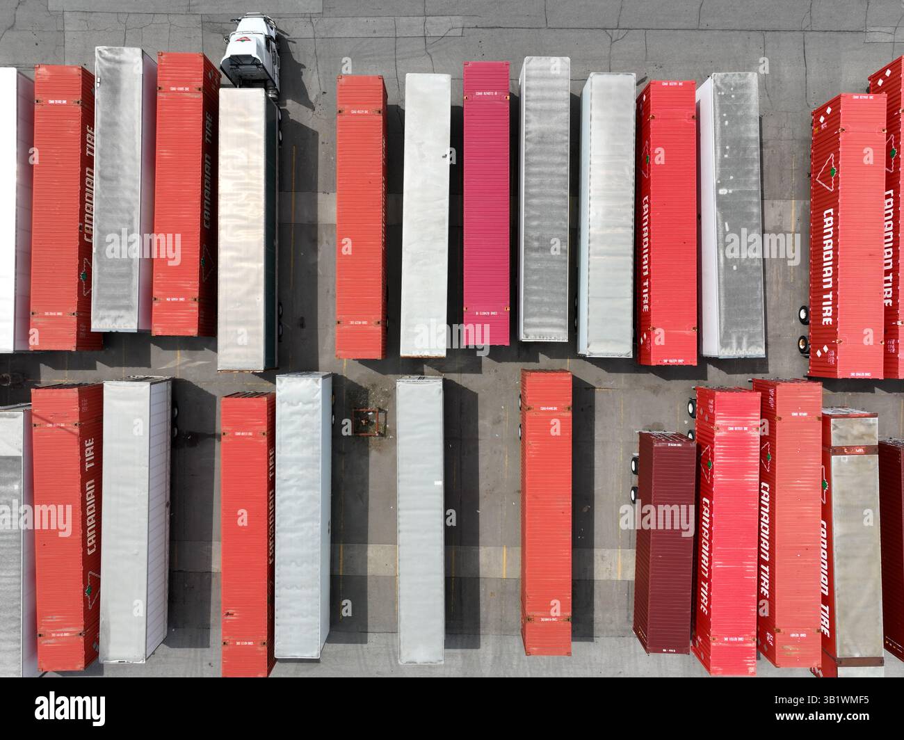 Drone Aerial View of Canadian Tire A.J. Billes Supply Chain ...