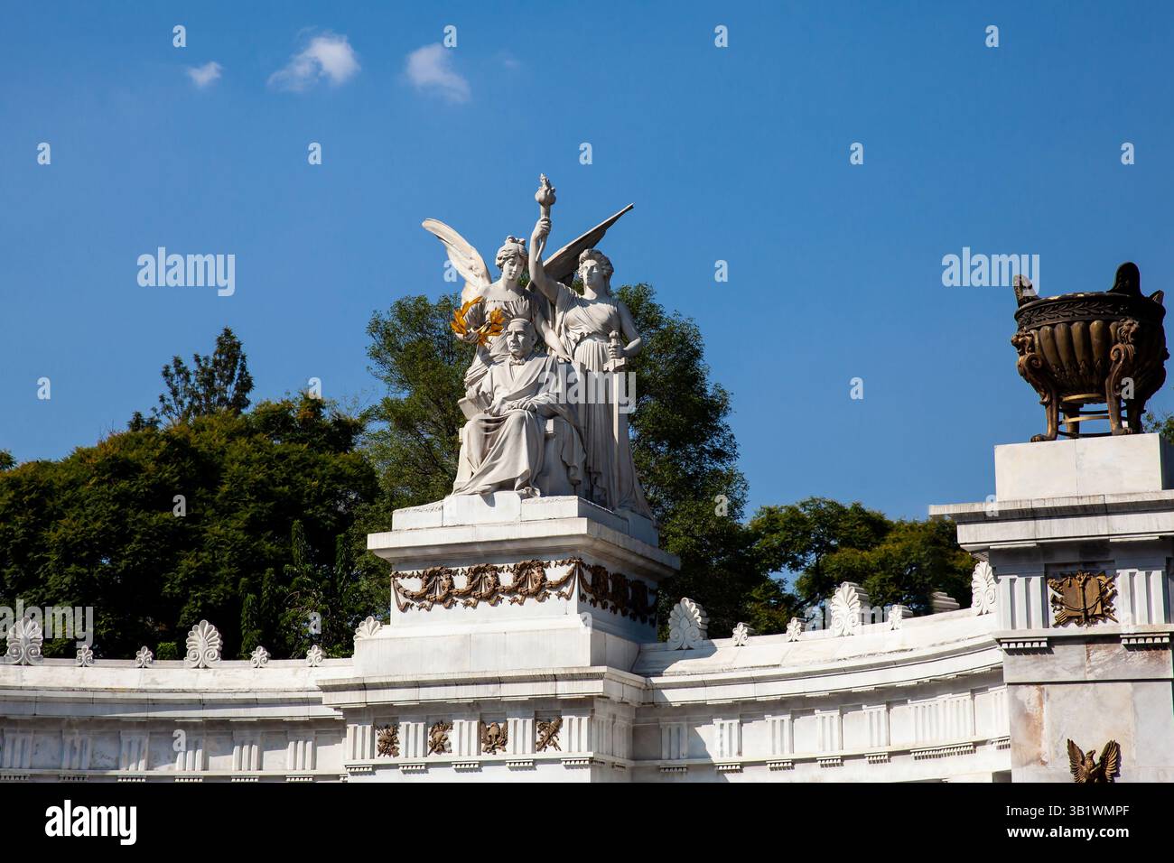 The Benito Juarez Hemicycle is located at the Alameda Central park in ...