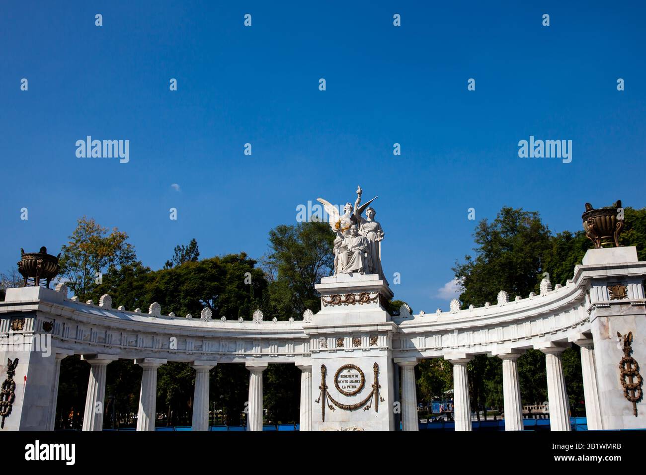 The Benito Juarez Hemicycle is located at the Alameda Central park in ...