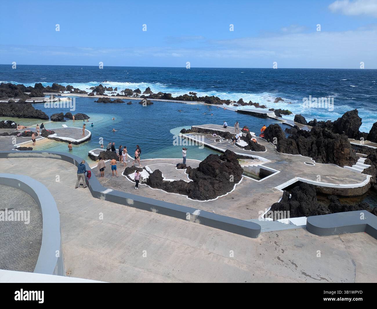 Natural Lava Rock Pools in Porto Moniz Madeira Stock Photo - Alamy
