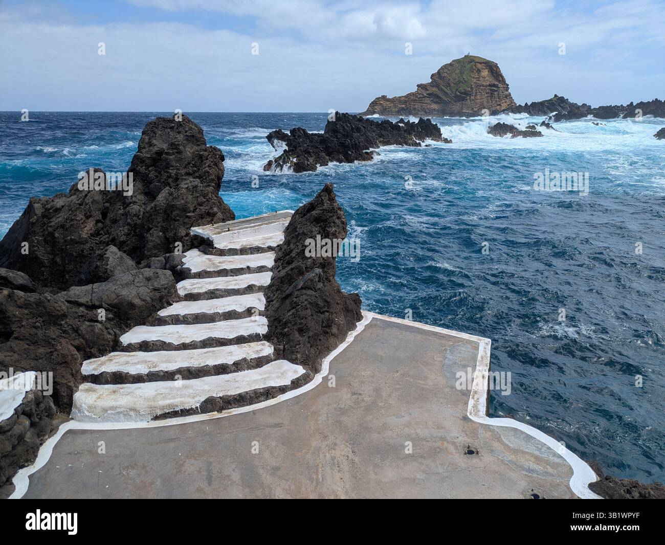 Natural Lava Rock Pools in Porto Moniz Madeira Stock Photo - Alamy