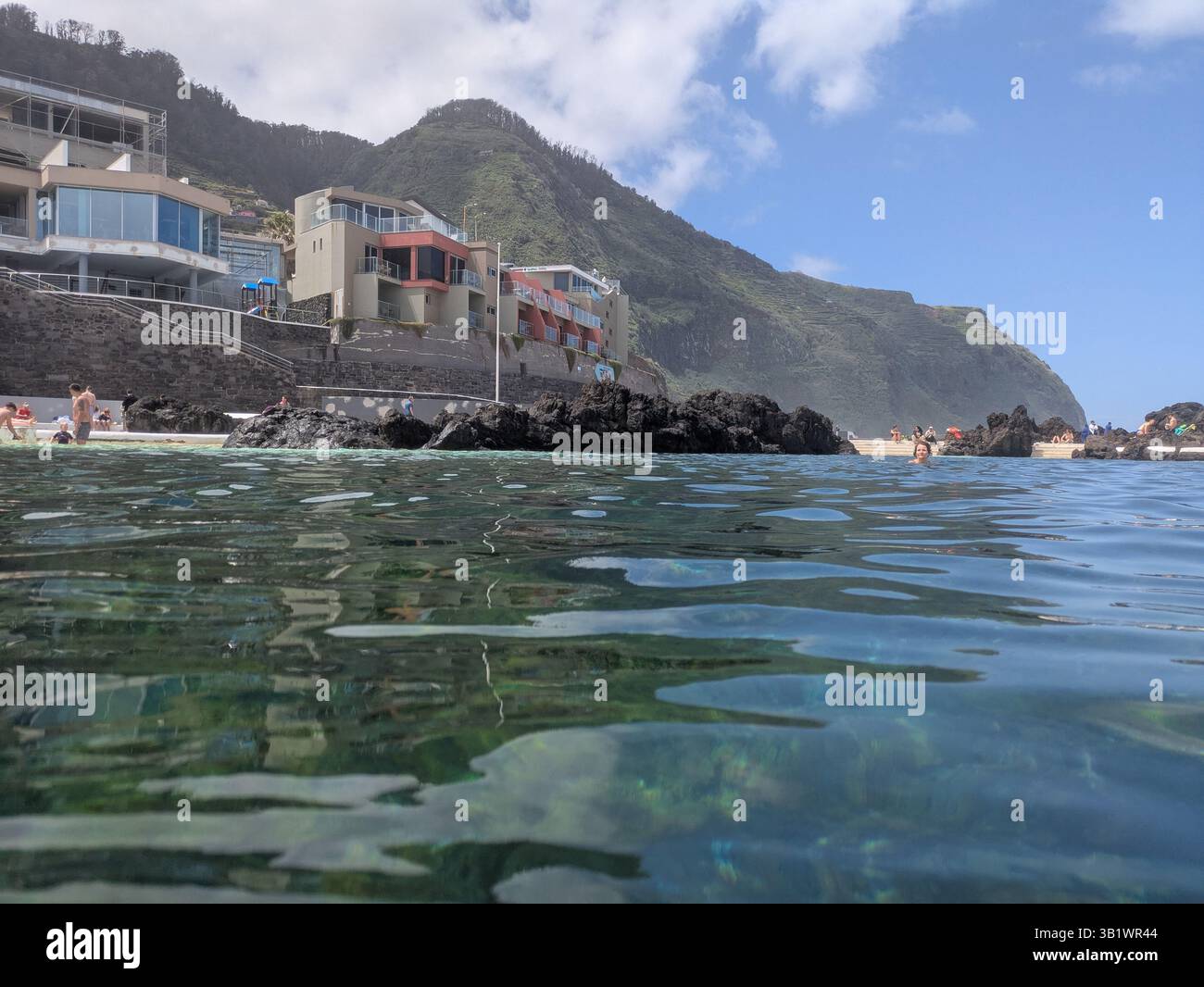 Natural Lava Rock Pools in Porto Moniz Madeira Stock Photo - Alamy