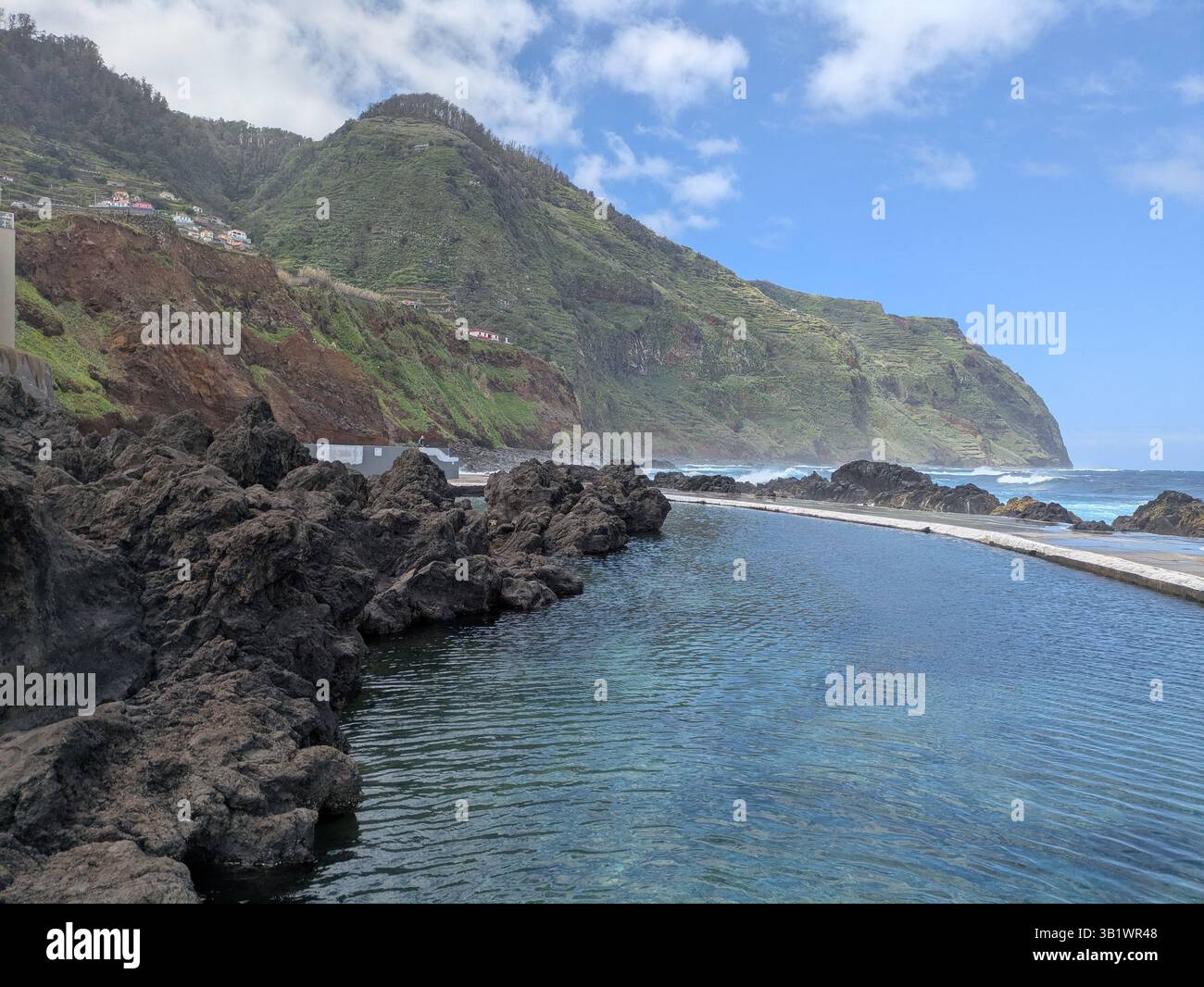 Natural Lava Rock Pools in Porto Moniz Madeira Stock Photo - Alamy