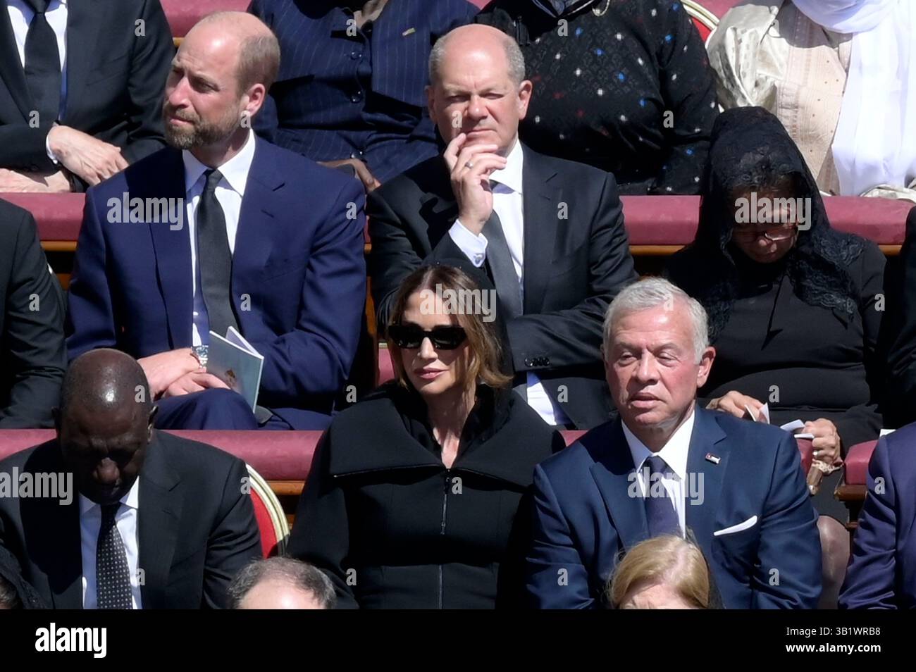 Olaf Scholz, Rania von Jordanien und König Abdullah II. bin al-Hussein ...