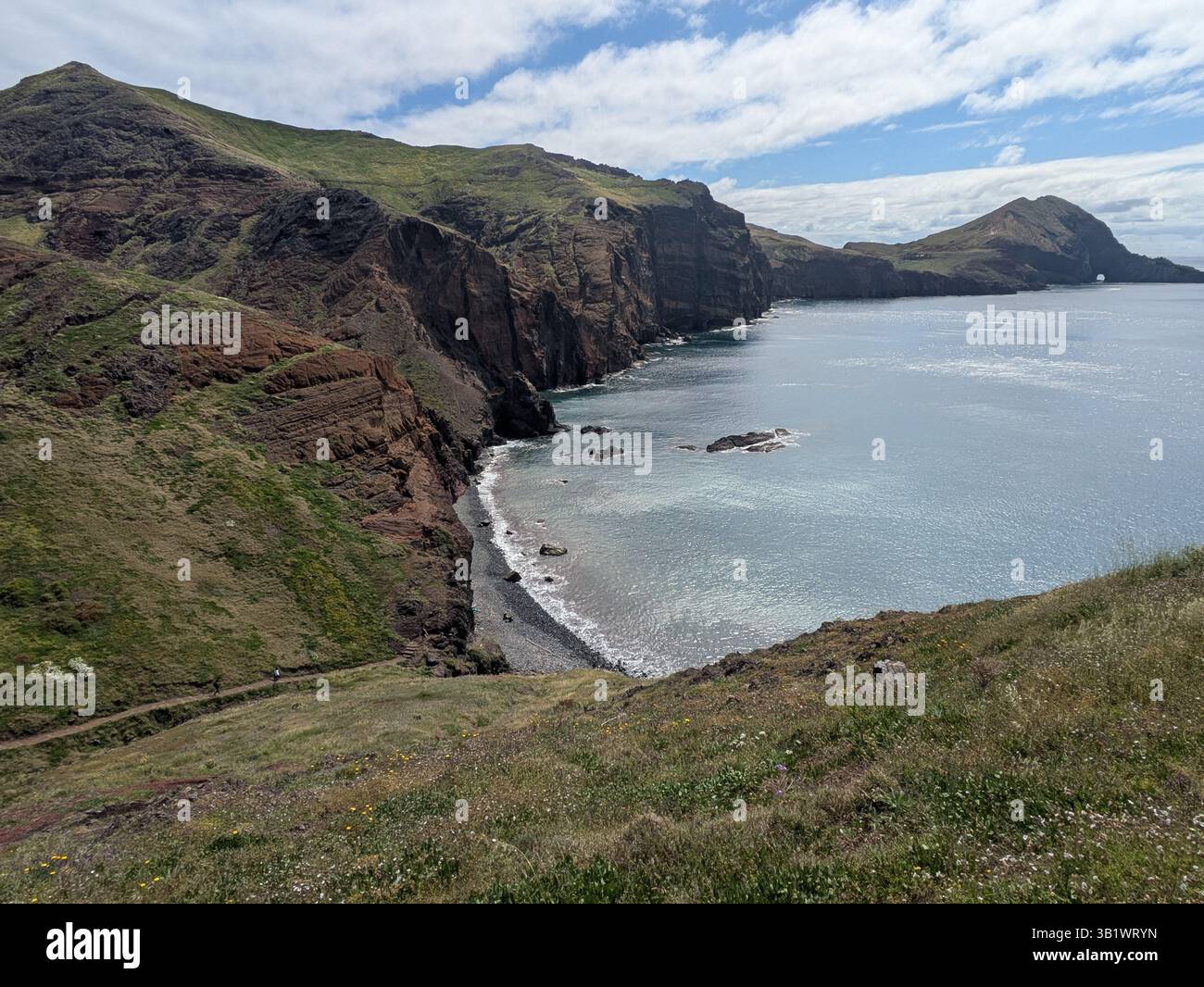 Hiking route PR8 near Caniçal Eastern Madeira Stock Photo - Alamy