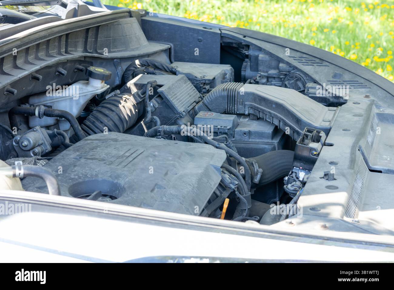 Hood luxury sport car mechanic hi-res stock photography and images - Alamy