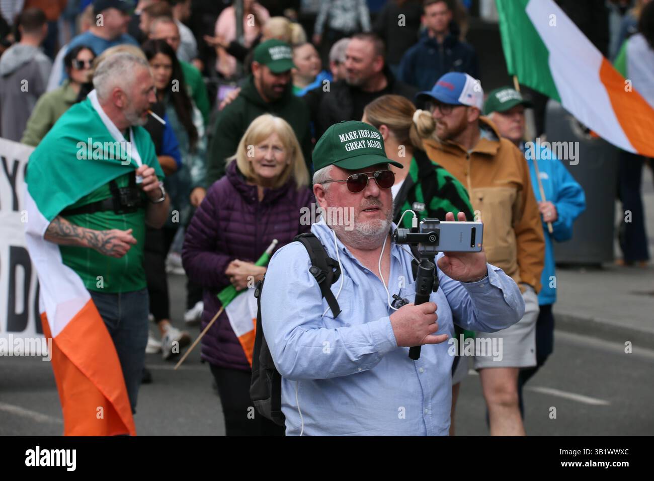 Dublin, Ireland - 26th April 2025 - Irish political anti-immigration ...