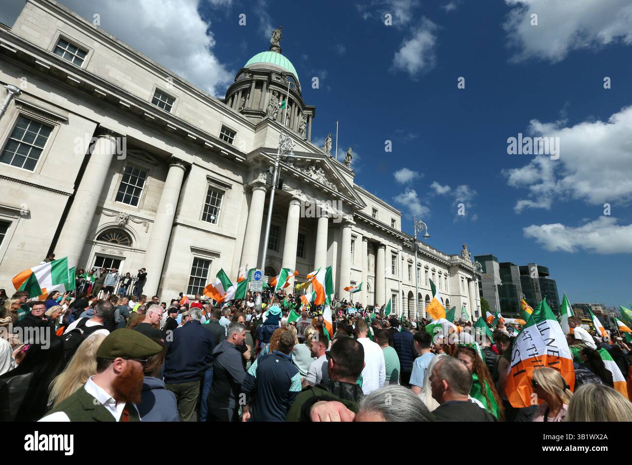 Dublin, Ireland - 26th April 2025 - Thousands of protestors with Irish ...