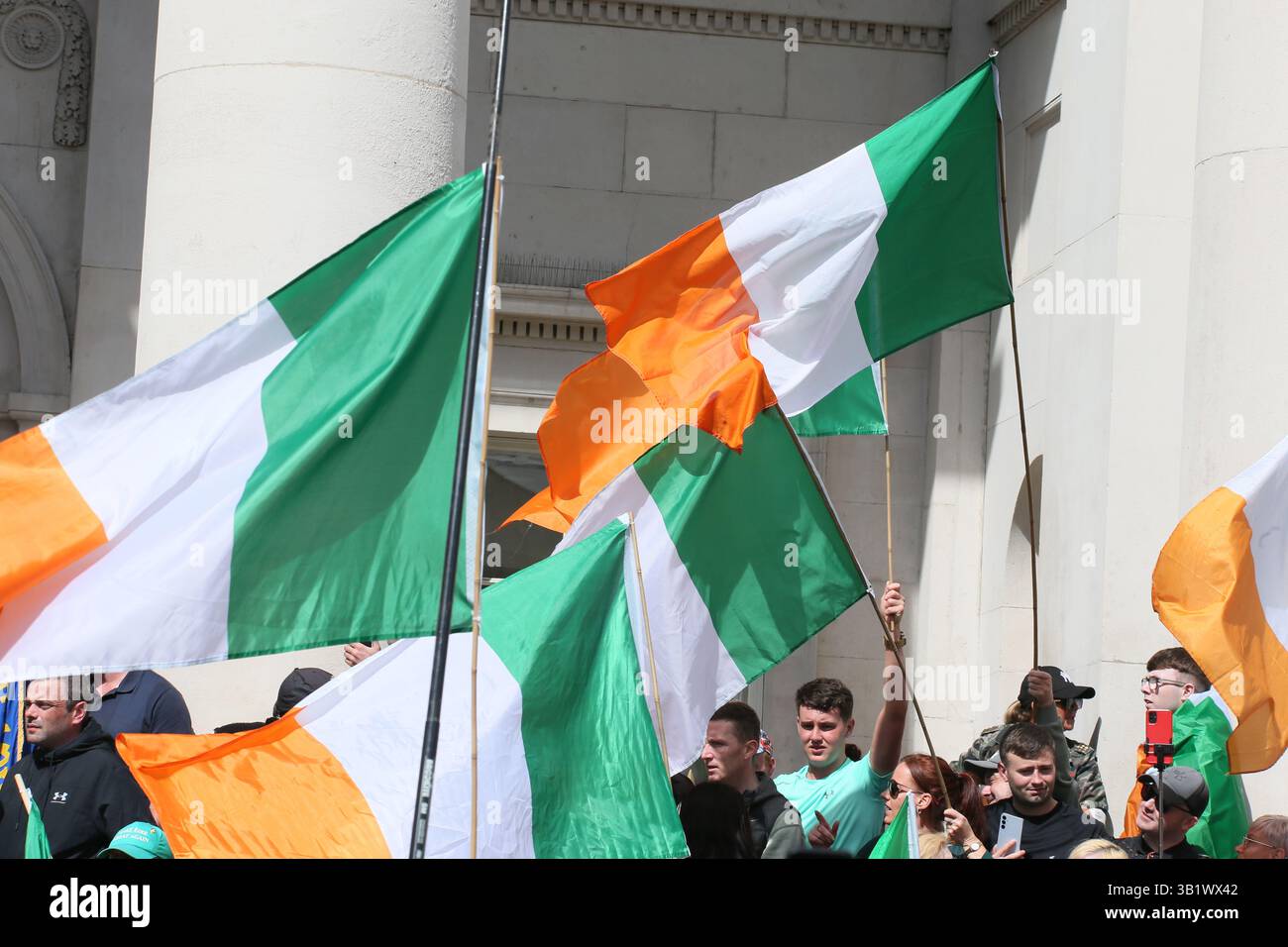 Dublin, Ireland - 26th April 2025 - Thousands of protestors with Irish ...