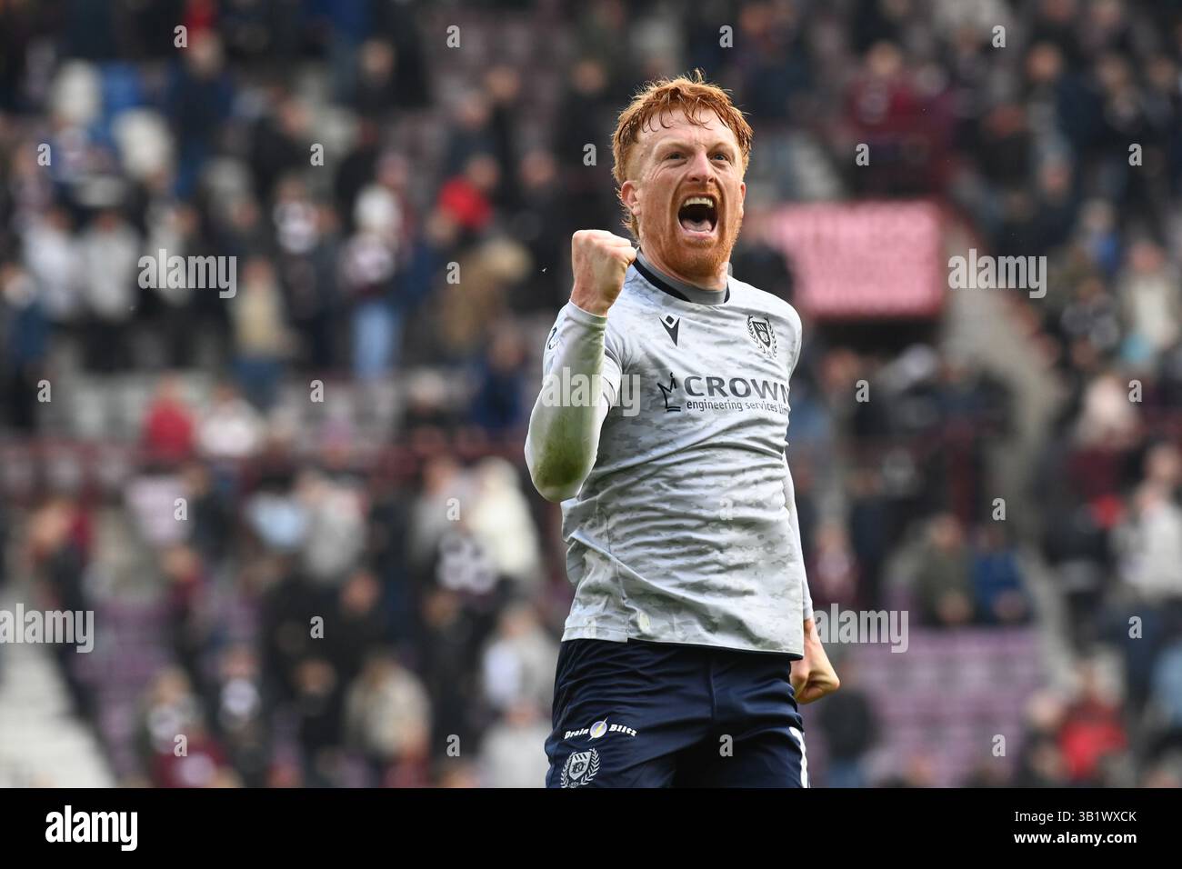 Tynecastle Park .Edinburgh. Scotland UK. 26th April 25 William Hill ...