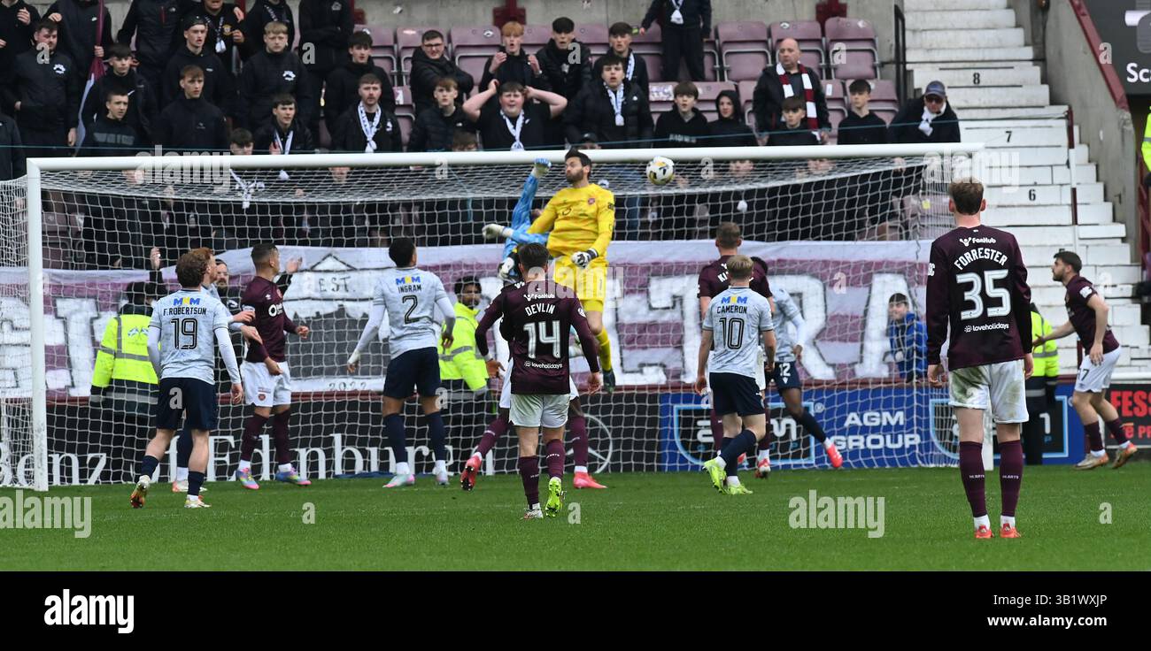 Tynecastle Park .Edinburgh. Scotland UK. 26th April 25 William Hill ...