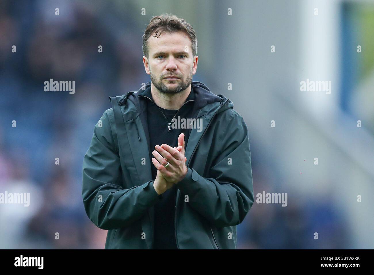 Blackburn, UK. 26th Apr, 2025. Tom Cleverley manager of Watford during ...