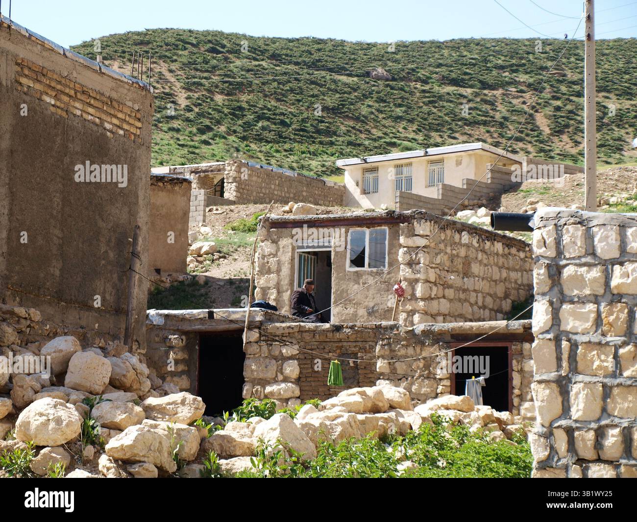 Zagros mountains, Iran, May 13, 2016: Iranian village in Zagros ...