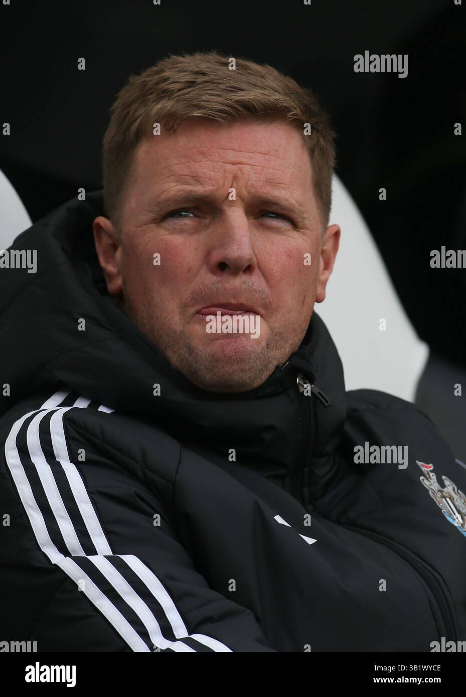 Newcastle United Manager Eddie Howe during the Premier League match ...