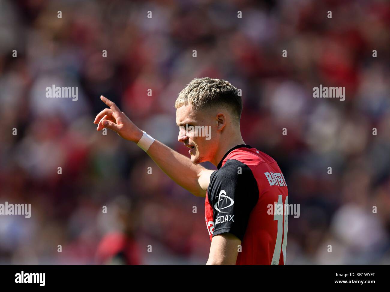 Florian WIRTZ (LEV) gesture, soccer 1st Bundesliga, 31st matchday ...