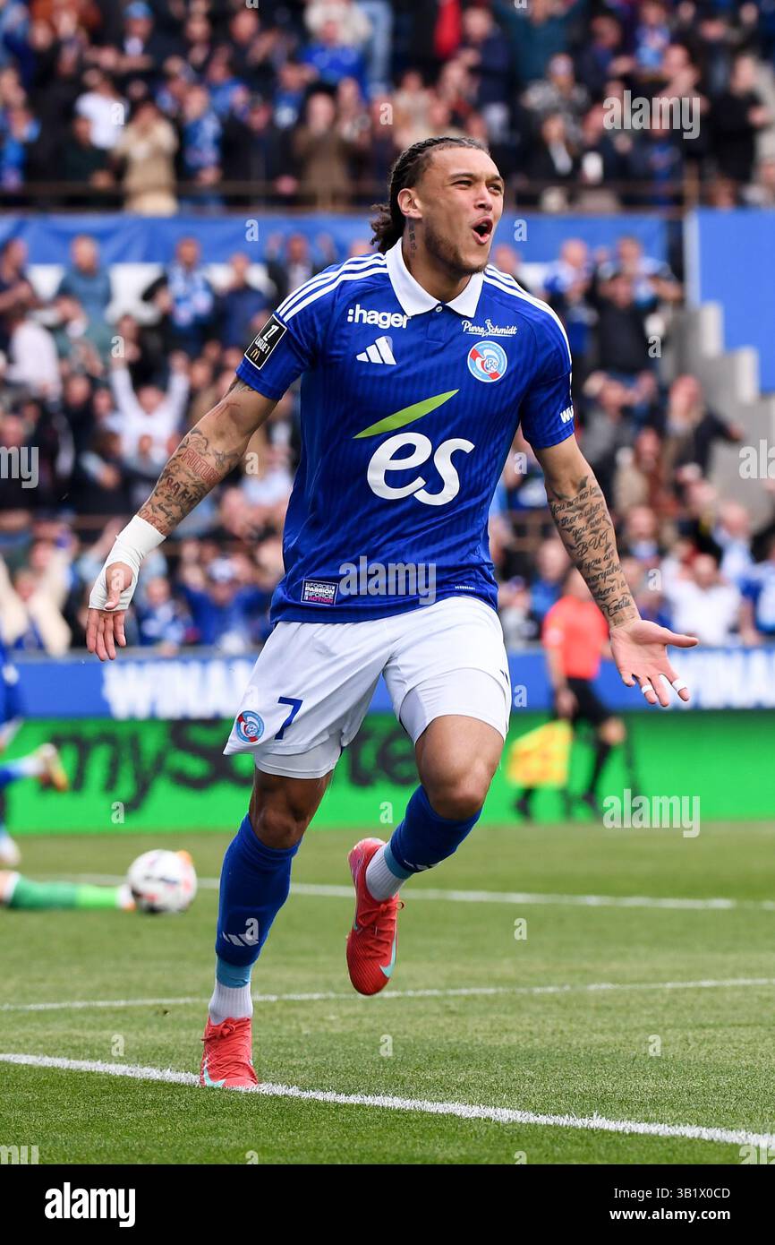 07 Diego MOREIRA (rcsa) during the Ligue 1 McDonald's match between ...