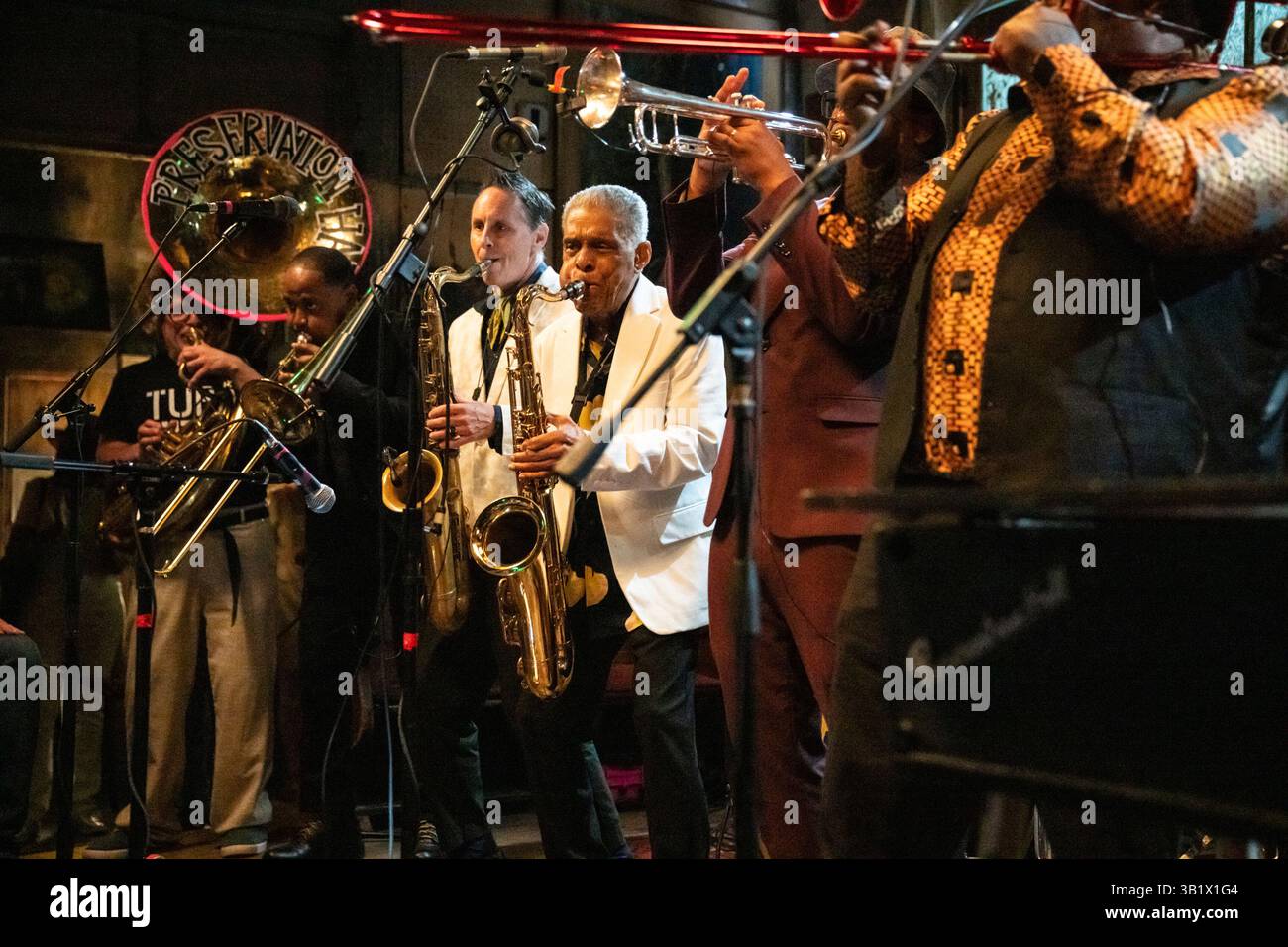 Charlie Gabriel performs at Preservation Hall during the Midnight ...