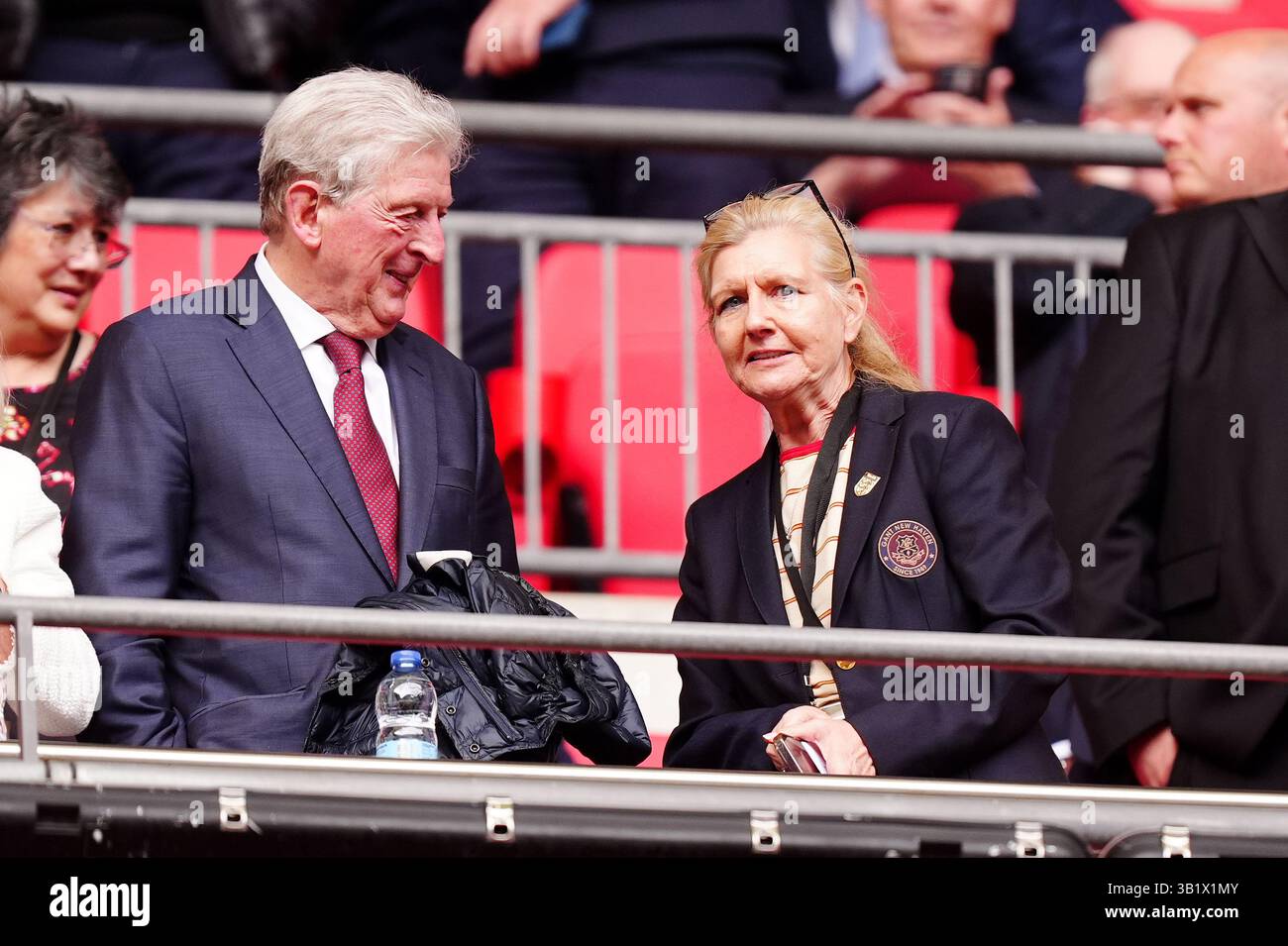 Former Crystal Palace and England manager Roy Hodgson (left) with FA ...