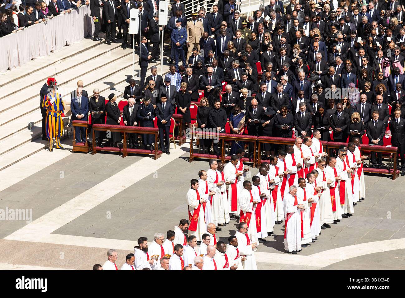 Rome, Italy. 26th Apr 2025. The funeral of Pope Francis on April 26 ...