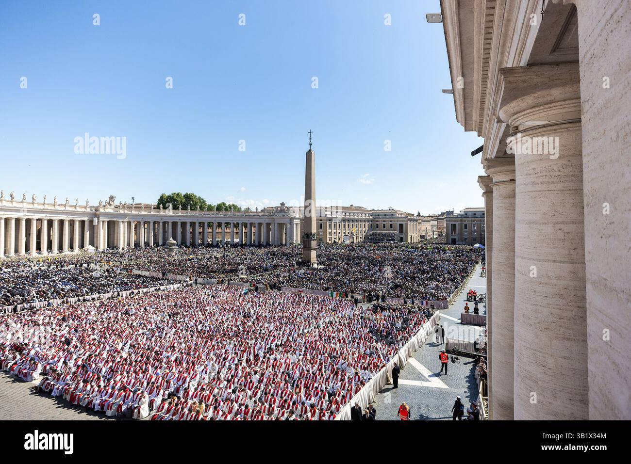 Rome, Italy. 26th Apr 2025. The funeral of Pope Francis on April 26 ...