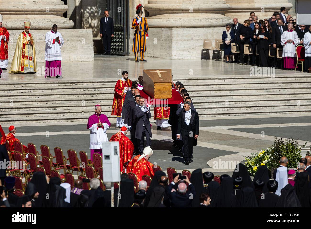 Rome, Italy. 26th Apr 2025. The funeral of Pope Francis on April 26 ...