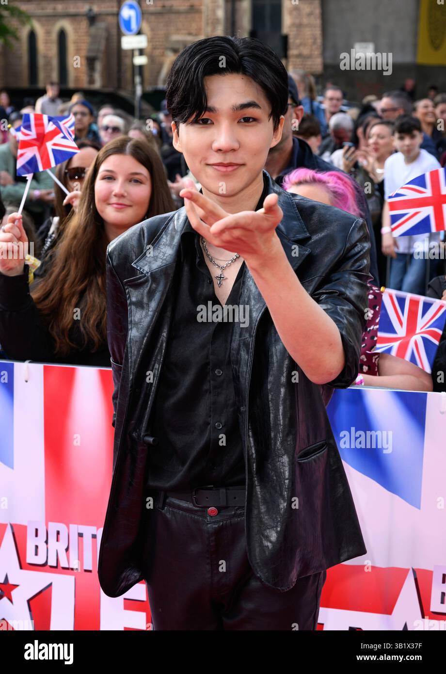 London, UK. April 26th, 2025. Eden Choi arriving on the Britain’s Got ...
