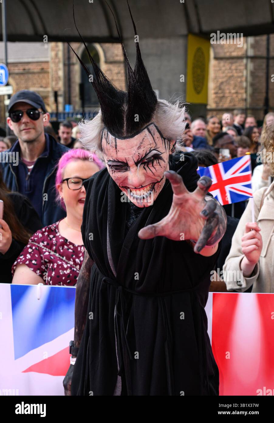 London, UK. April 26th, 2025. Auzzy Blood arriving on the Britain’s Got ...