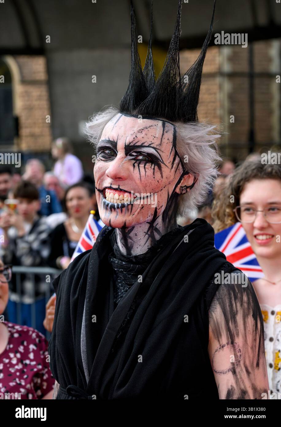 London, UK. April 26th, 2025. Auzzy Blood arriving on the Britain’s Got ...